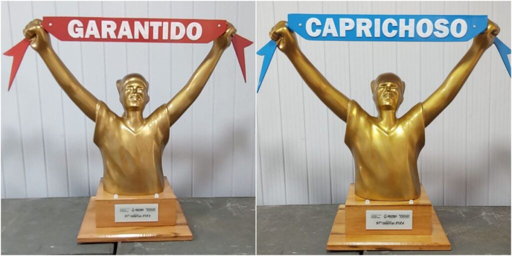 Vai ser do Garantido ou do Caprichoso? Troféu de campeão tem como tema ...